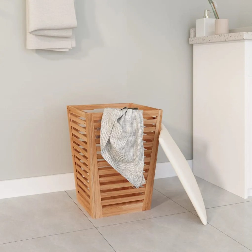 Koupelnová stolička 40,5 x 40,5 x 56 cm masivní ořechové dřevo