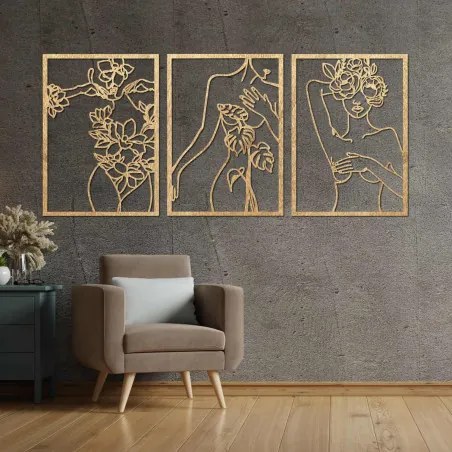 Elegantní nástěnná dekorace ženy – Moderní umění do interiéru | SENTOP PR0480