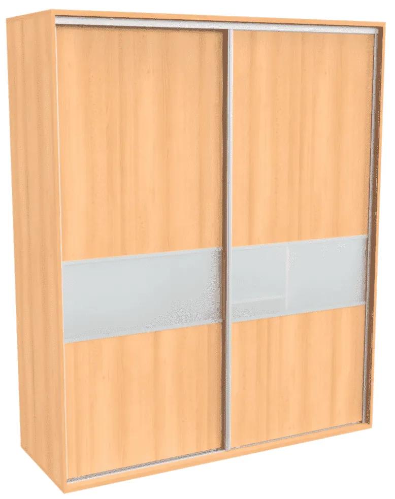 Šatní skříň FLEXI 2 s dělenými dveřmi Matelux (na výběr více variant)