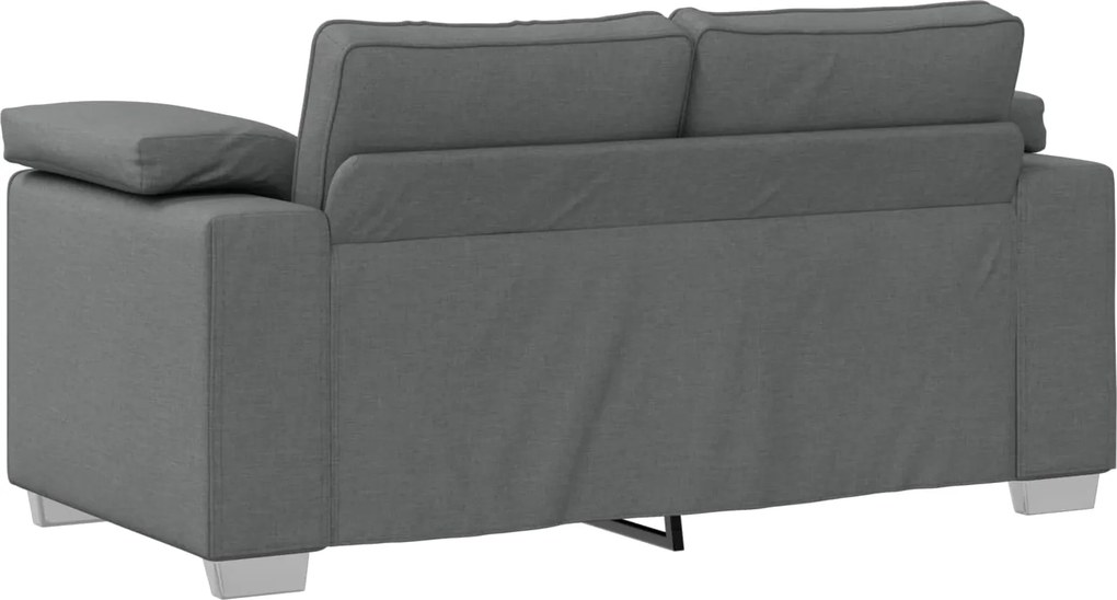 Pohovka 2 ks Tmavě šedá textil 3324741