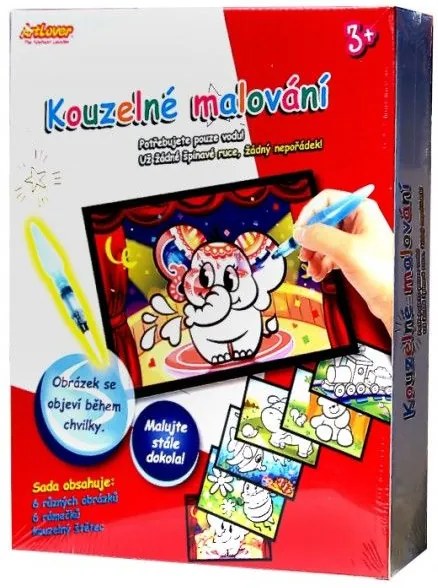Teddies SMT Creatoys Kouzelné malování vodou 6 obrázků v krabici