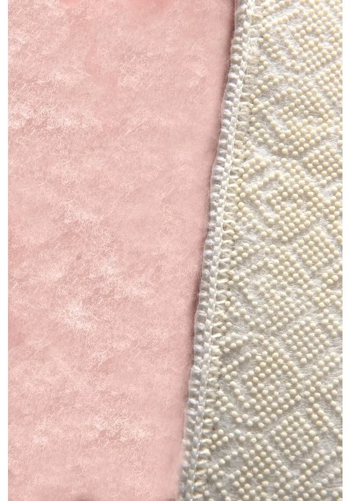 Růžový dětský protiskluzový koberec Conceptum Hypnose Baby Cloud, 100 x 160 cm