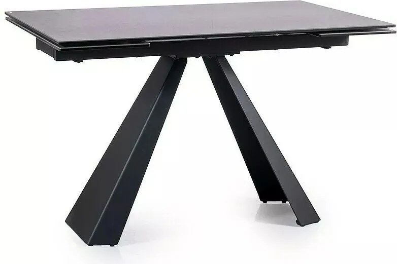 Jídelní rozkládací stůl Salvadore II 120/180 cm tmavě šedý/černý