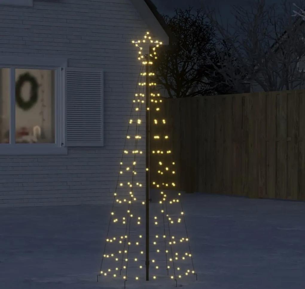 vidaXL Vánoční stromek kužel s hroty 220 ch LED 180 cm [358101] Barva: Vícebarevný