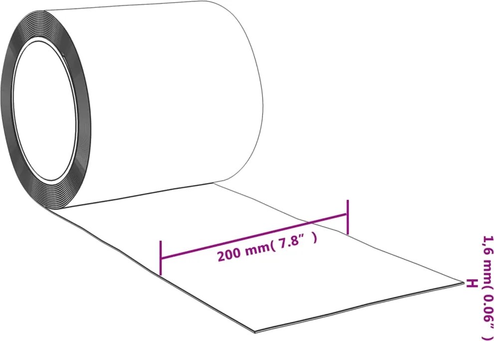 Závěs do dveří průhledný 200 mm x 1,6 mm 10 m PVC 153857