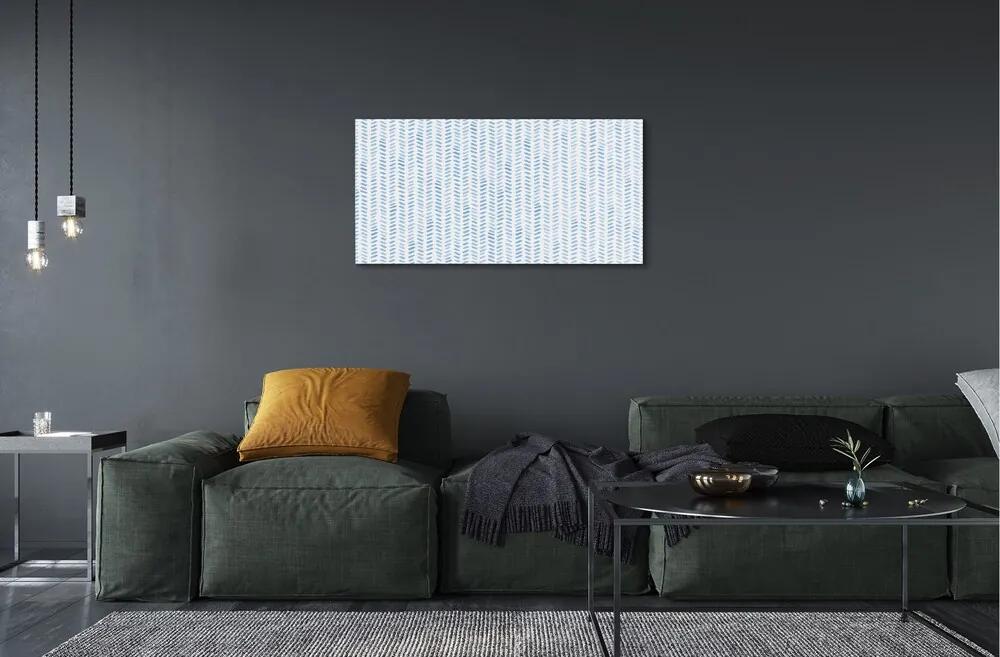 Obraz na skle Modré pruhované rybí kost 120x60 cm