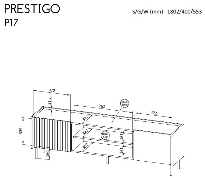 Dolmar RTV stolek Prestigo P17