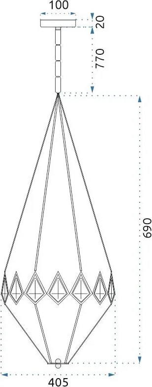 Toolight - Křišťálová závěsná lampa 3xE14 40W APP210-3CPR, stříbrná, OSW-07500