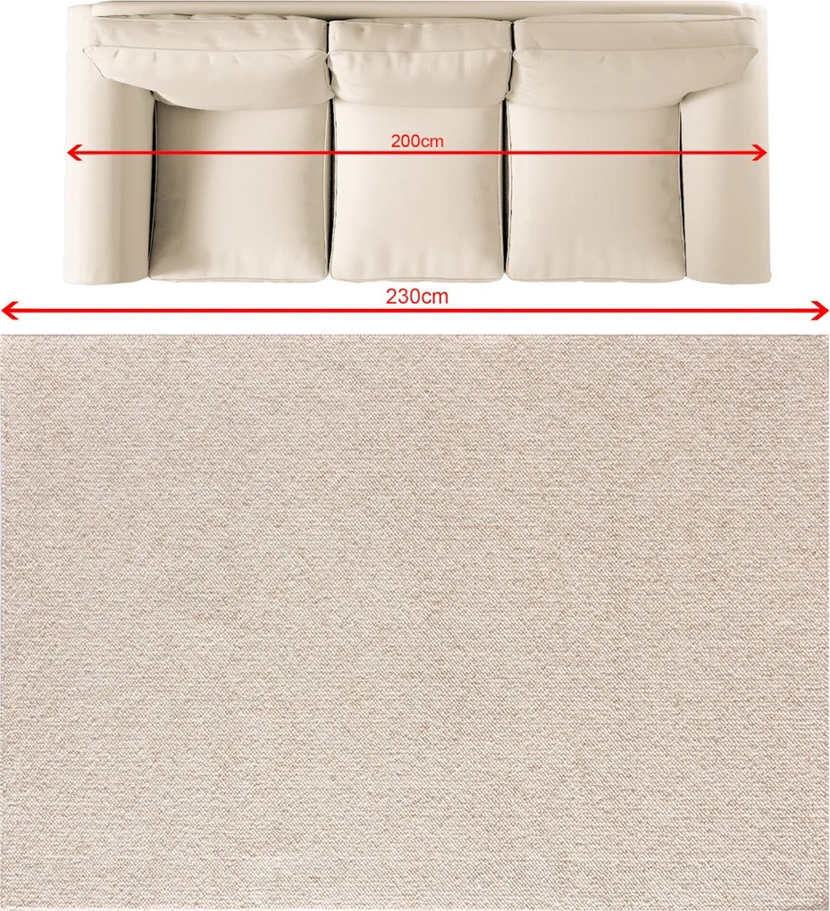 Koberec Solaro cream/camel 160x230 cm