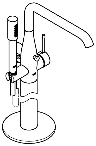 GROHE 23491GN1 - Vanová baterie ESSENCE 277 mm zlatá