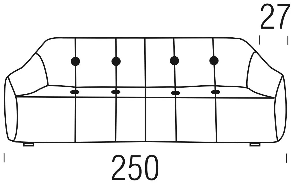 Beltá / Frajumar designové sedačky Ovvo 250cm