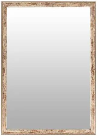 Zrcadlo na stěnu Gilbert 225 Bílá / Hnědá / Zlatá