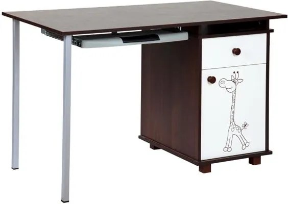 Klups Safari Žirafka - psací stůl - ecru/ořech