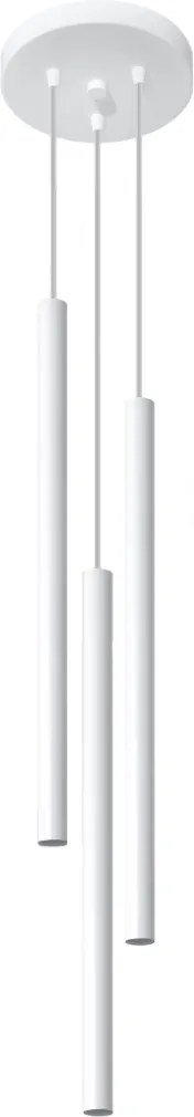 Sollux Lighting Závěsná lampa PASTELO 3P bílá
