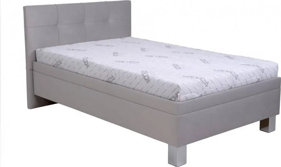Pohoda Čalouněná postel VERONA s úložným prostorem a volně loženou matrací | Látka: Afro 11,Šířka matrace: 100 cm