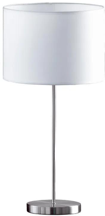 Fisher & Honsel 56611 Loft, stolní lampa s vypínačem z bílého textilu, 1x40W E27, výška 57cm