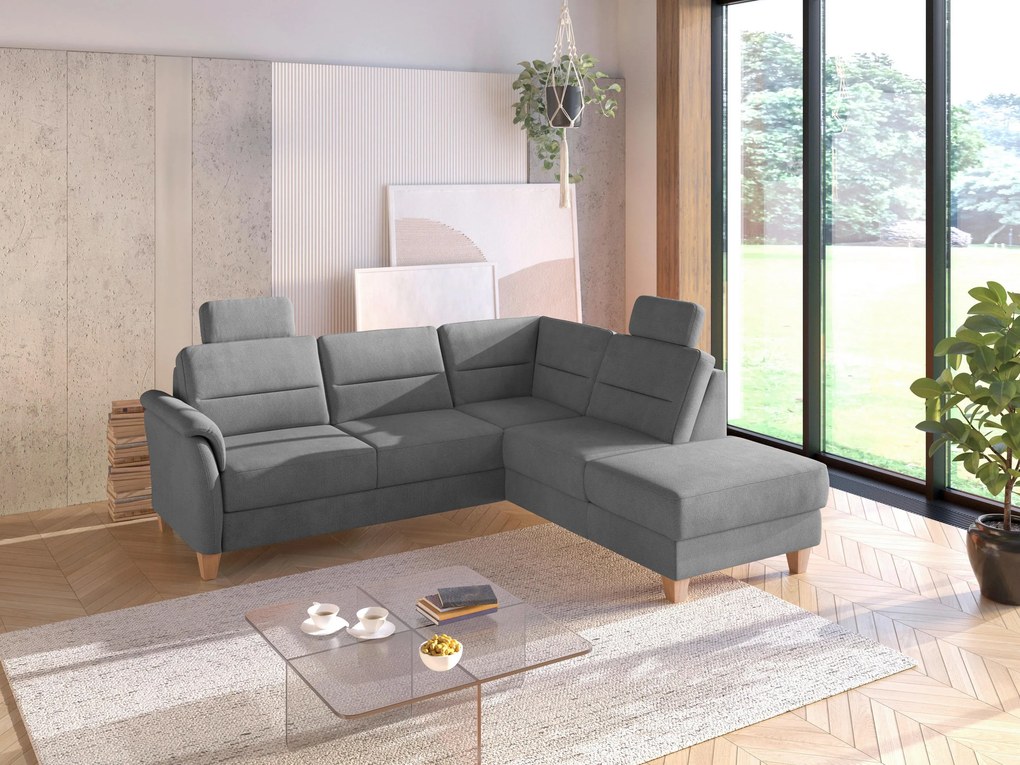 XXXLutz ROHOVÁ SEDAČKA, textil, šedá Sit & More - Sedací soupravy - 000144019763