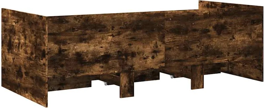 Válenda se zásuvkami bez matrace kouřový dub 100 x 200 cm 3280815