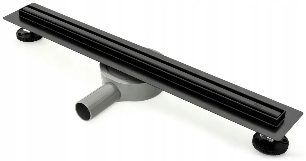 REA - Lineární odtokový žlab Neo Slim Pro 500mm, černá, REA-G6992