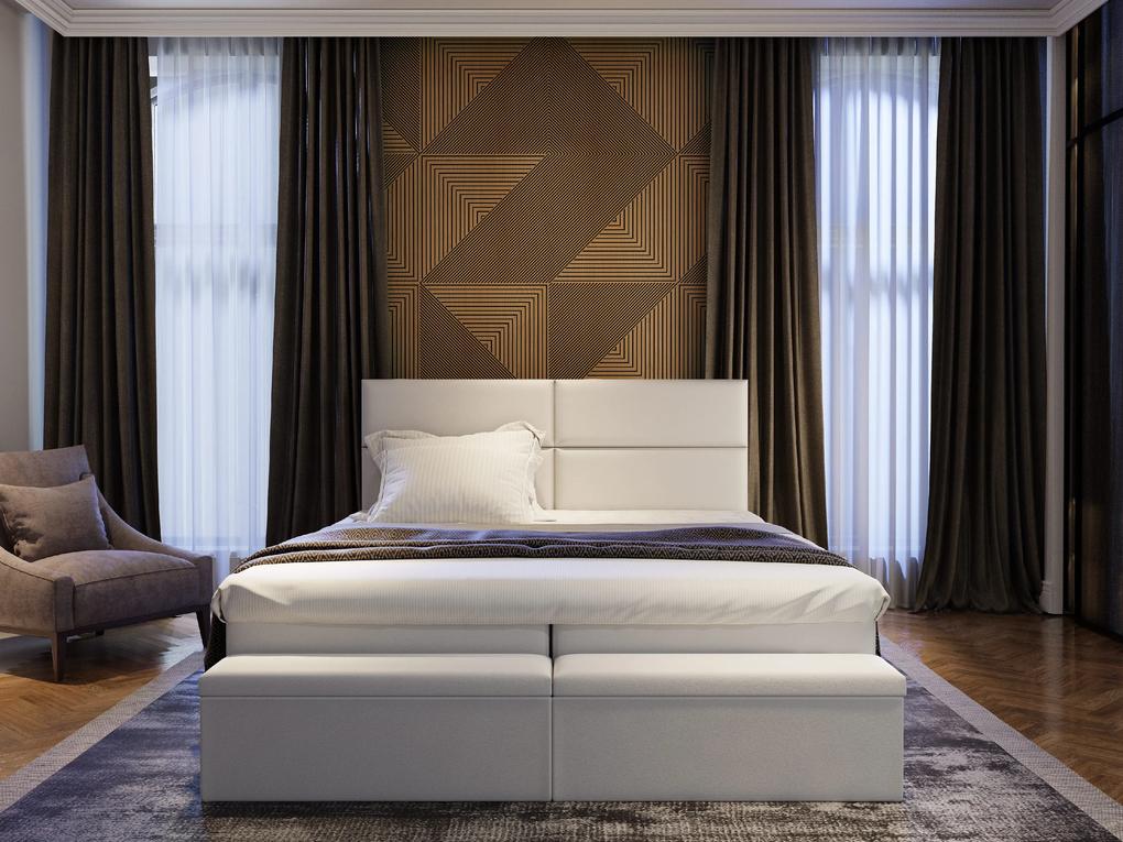 MSL Kontinentální čalouněná postel MALFI (180 x 200 cm) Barva látky: SAWANA 01