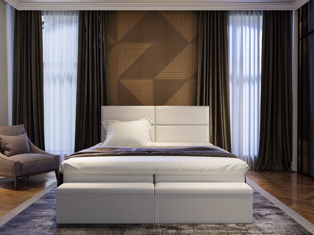 MSL Kontinentální čalouněná postel MALFI (180 x 200 cm) Barva látky: SAWANA 31
