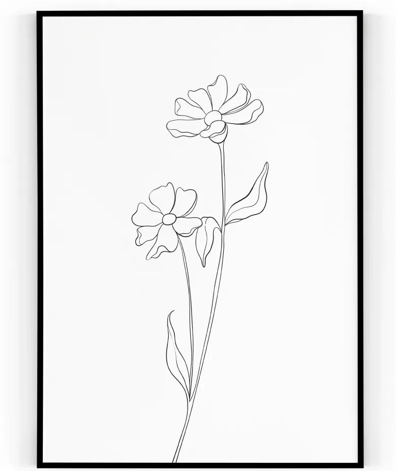 Obraz Květina 30 x 40 cm - napnuté plátno na dřevěném rámu