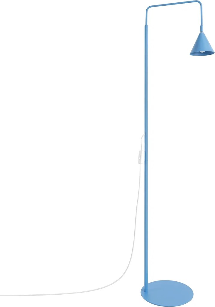 Sollux Lighting Stojací lampa NOX světle modrá