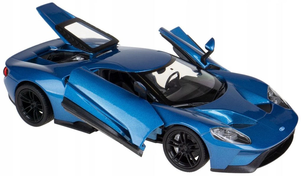 Kovový model ford gt 2017 modrý 1:24