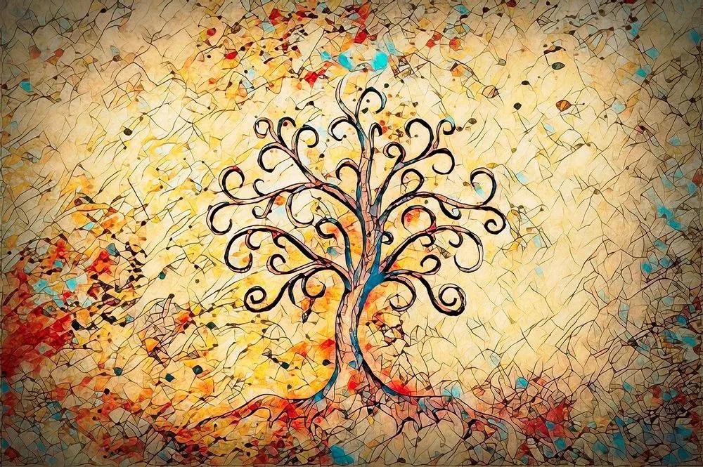 Samolepící tapeta symbol stromu života - 300x200 cm