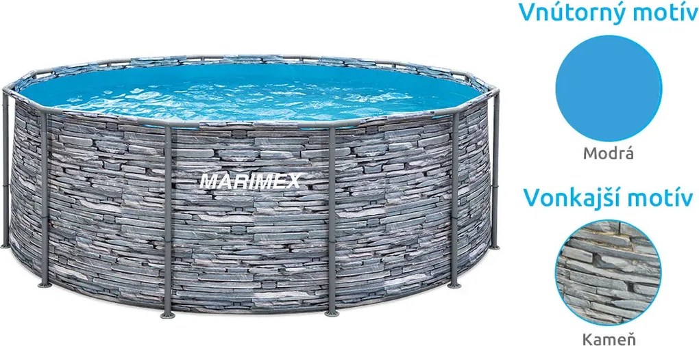 Marimex | Bazén Marimex Florida 3,66x1,22 m bez příslušenství - motiv KÁMEN (model 2025) | 19999065