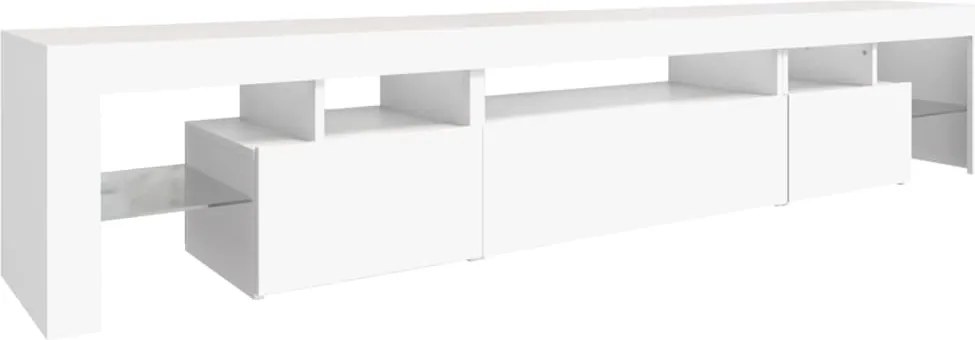 TV skříňka s LED osvětlením bílá 215x36,5x40 cm 3152794