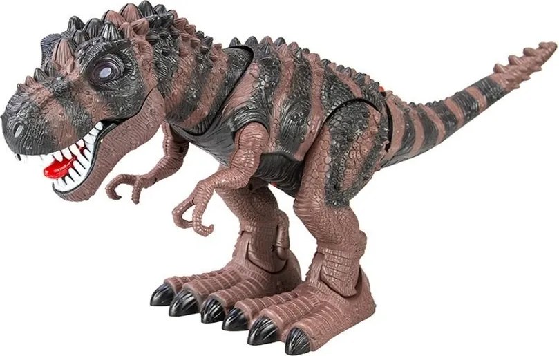LEAN Toys Chodící dinosaurus Tyranosaurus Rex na baterie hnědý