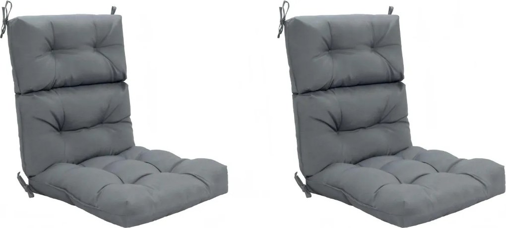 Costway Sada 2 v 1 polštářích pro podlahu židle Polštáře sedáku židlí s vysokým