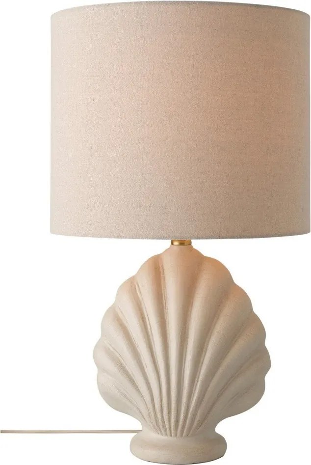 Bílá/béžová stolní lampa z polyresinu (výška 58 cm) Shelley – Ellos Home