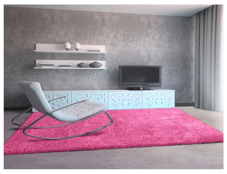 Růžový koberec Universal Aqua Liso, 67 x 125 cm