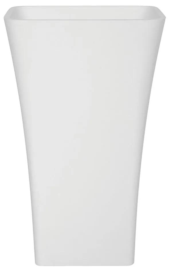 Besco Volně stojící umyvadlo z litého mramoru Assos UM VS 52x41x85 cm