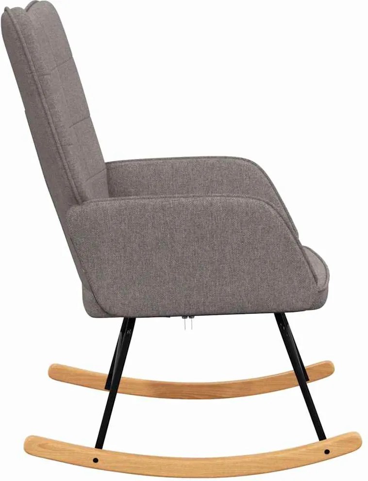 Houpací křeslo taupe textil 328016
