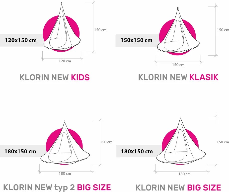 Kondela Závěsné houpací křeslo, světle šedá, KLORIN NEW BIG SIZE CACOON HAMMOCK