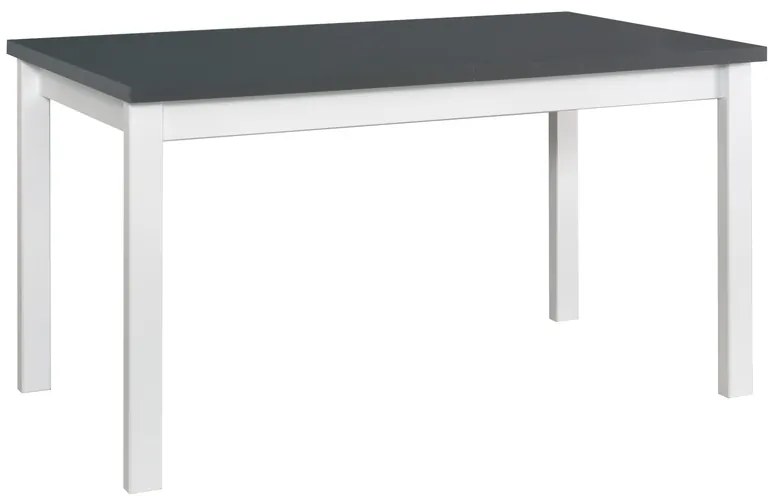 Drewmix Jídelní stůl ALBA 4 + doprava zdarma deska stolu bílá, nohy stolu bílá