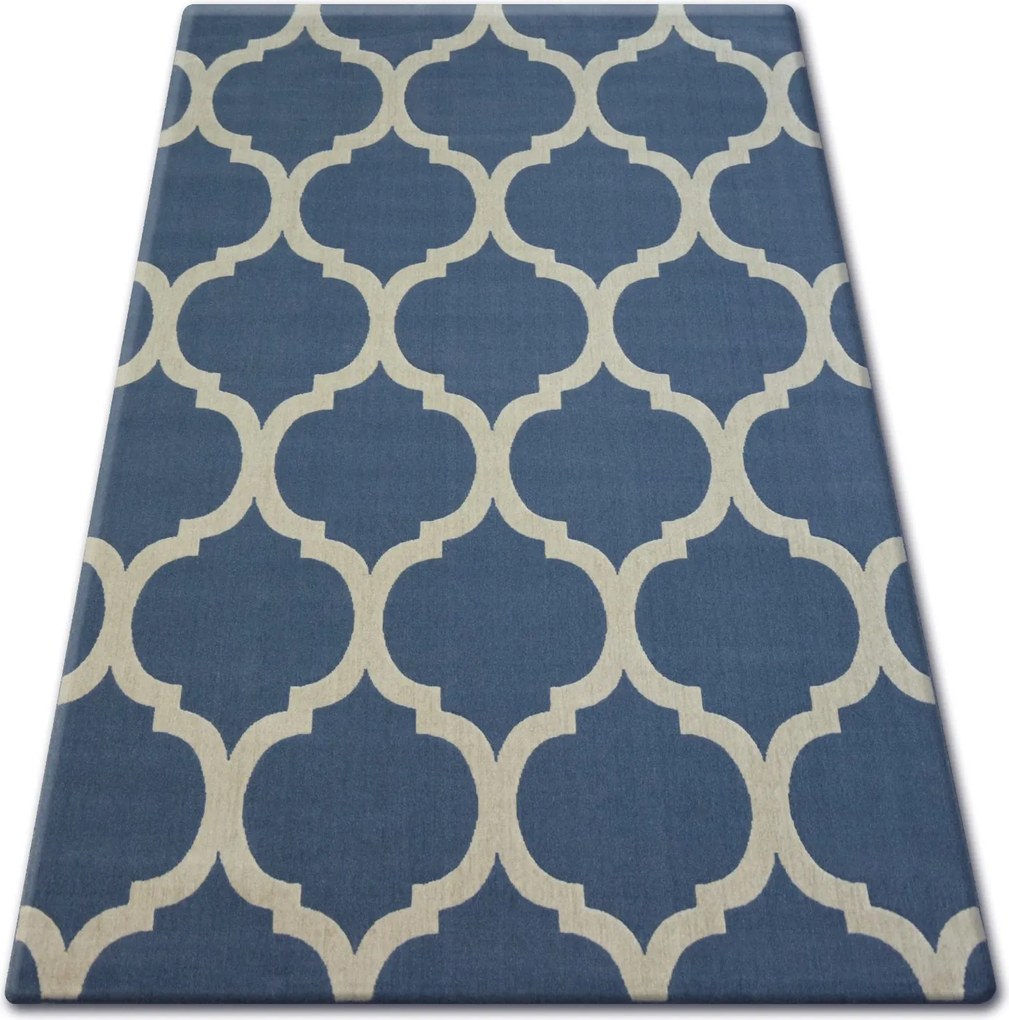 Koberec Scandi 160x230 Jetel Trellis blue #B345