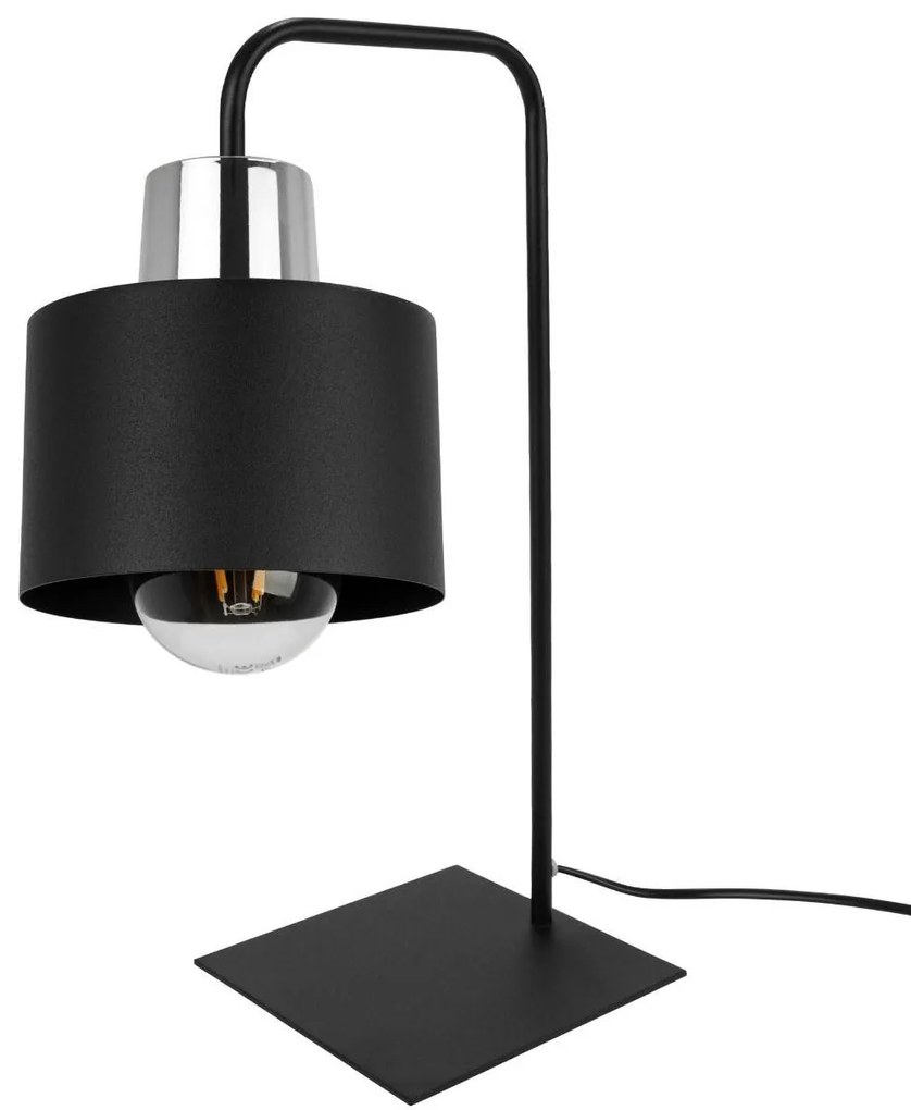 Stolní lampa Panta, 1x černé kovové stínítko, ch