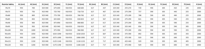Mexen Mist-H L Duo, 2-křídlý ​​sprchový kout 95 x 110 cm, čiré sklo, černý profil, 8A5L-095L-110P-70-00