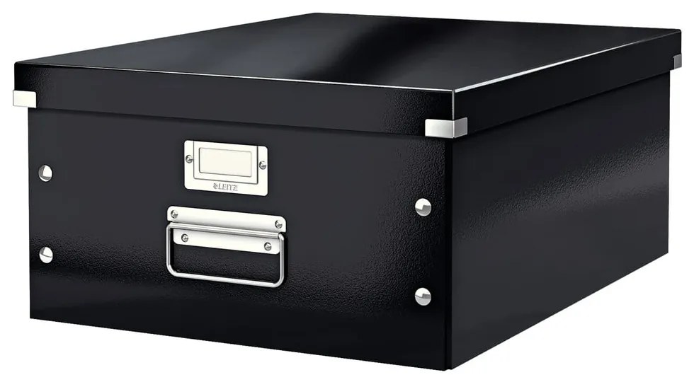 Černá úložná krabice Leitz Universal, délka 48 cm