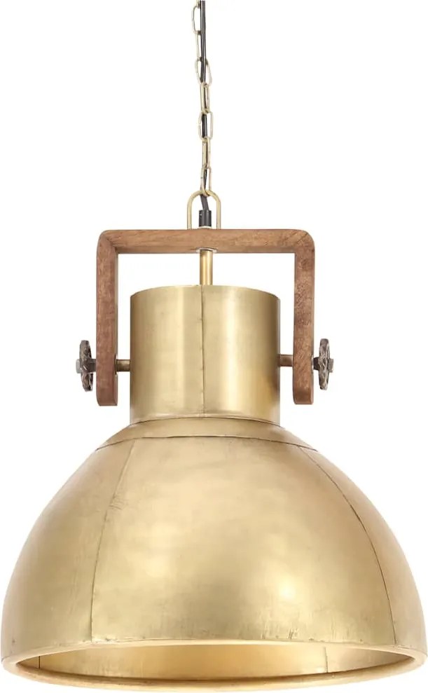 Industriální závěsné svítidlo 25 W mosazné kulaté 40 cm E27 320532
