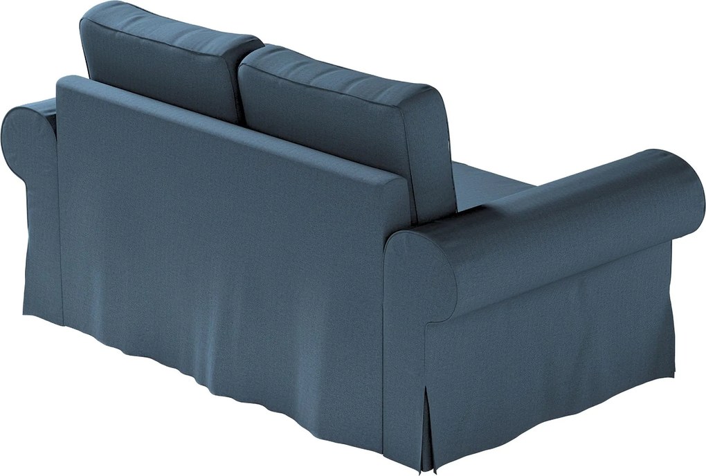 Potah na pohovku IKEA Backabro 2-místná, rozkládací barva modrá látka pletený vzor