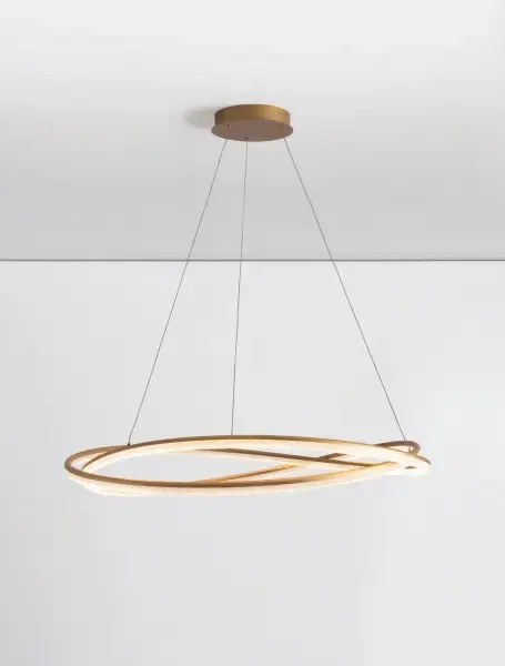 Designový lustr Ophelia zlatá
