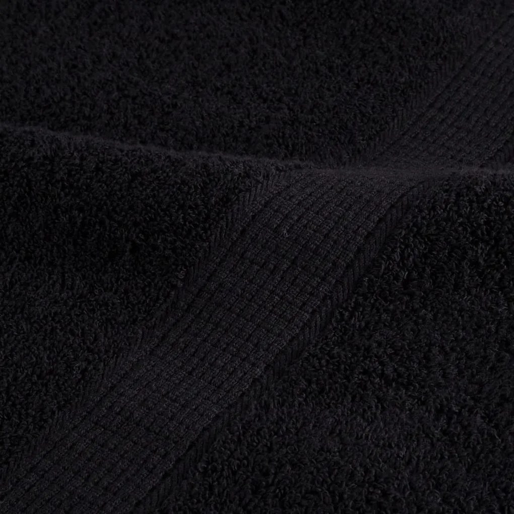 Premium ručníky SOLUND 10 ks černé 70 x 140 cm 600 g/m² 137430