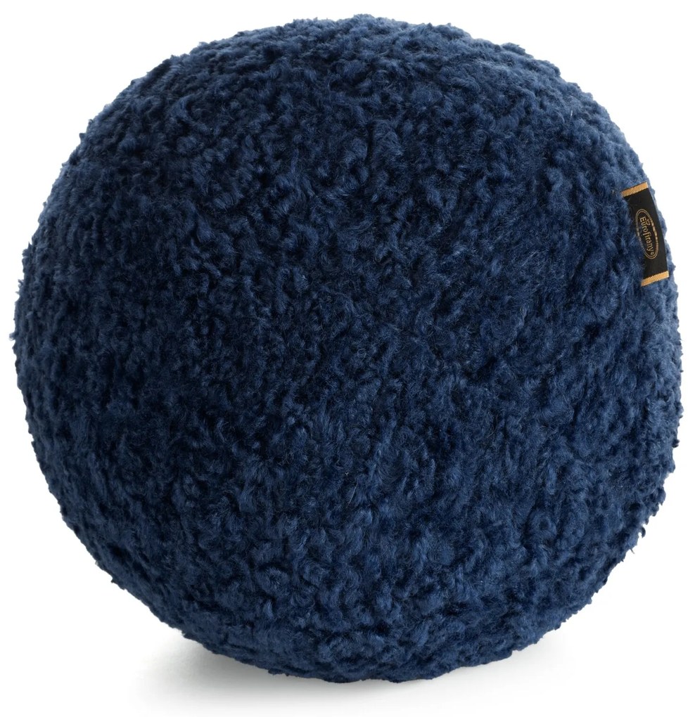 DEKORAČNÍ POLŠTÁŘ BUKLA09 (FI) 24 CM TMAVĚMODRÁ
