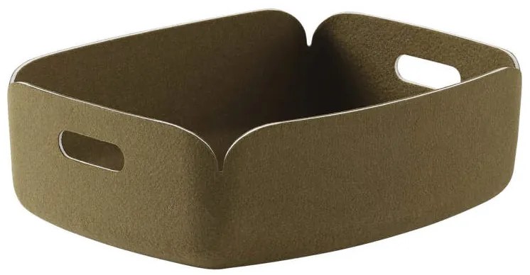 Muuto Koš Restore Tray, brown green