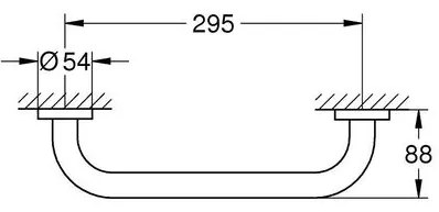 Grohe Start Madlo vanové 295mm, chrom 41189000